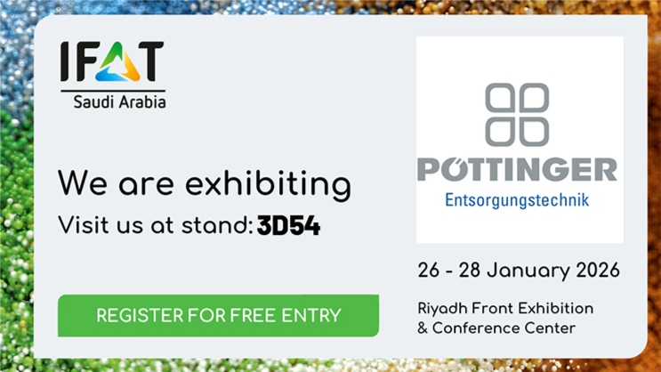 First-time participation in IFAT Saudi Arabia | Pöttinger Waste ...